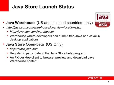 java store and java warehouse overview
