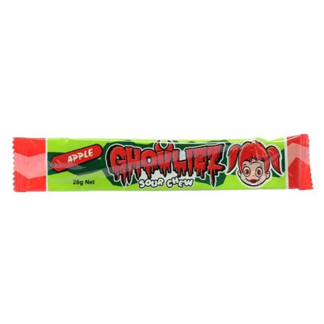 Ghouliez Sour Apple Chews Lollies Online Candy Co