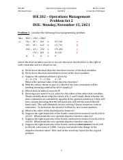 IOE Fall Problem Set Pdf IOE IOE Department Operations Engineering And