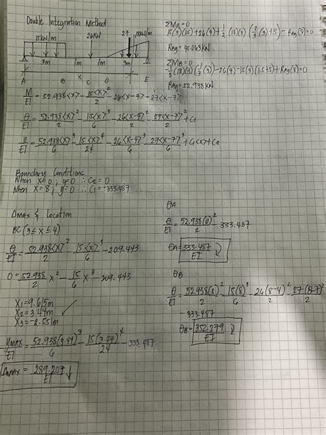 [solved] analyze and solve this beam using double integration method
