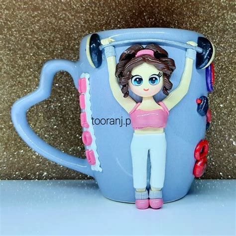 خرید و قیمت ماگ عروسکی دختر بدنساز کد5 از غرفه ترنج ماگ عروسکی باسلام