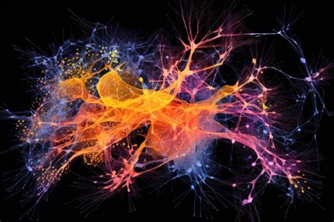 Premium Ai Image A Colorful Glowing Structure With Many Dots