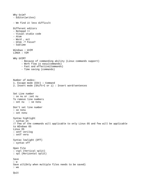 Gvim Keys Pdf Computing Software