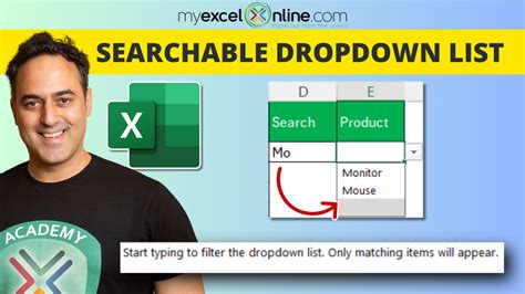 The Ultimate Guide To Searchable Dropdown Lists In Excel Myexcelonline