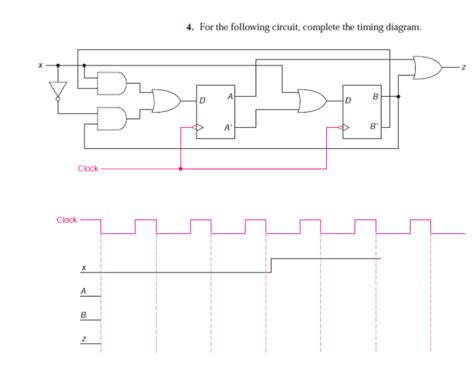 [solved] 4 For The Following Circuit Complete The Timin