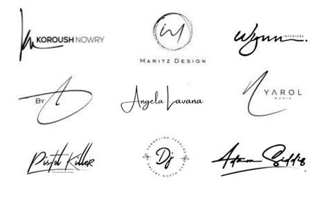 design handwriting signature scripted cursive logo by dm nilu fiverr