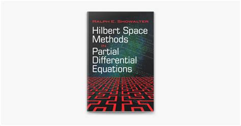 ‎hilbert Space Methods In Partial Differential Equations On Apple Books