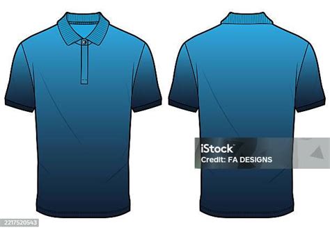 남자의 폴로 칼라 저지 T 셔츠 플랫 스케치 패션 일러스트 드로잉 템플릿 앞면과 뒷면 뷰로 모형 골프 티셔츠 디자인 0명에 대한 스톡 벡터 아트 및 기타 이미지 Istock