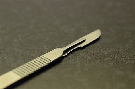 Scalpel Skin Incision Linear Icon Editable Stroke Symbol Operation