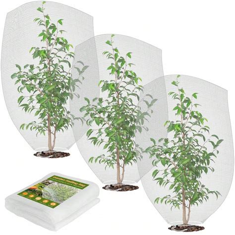 Cicada Netting For Young Trees 3pcs Bird Netting For Blueberry Bushes Fruit Tree Netting For