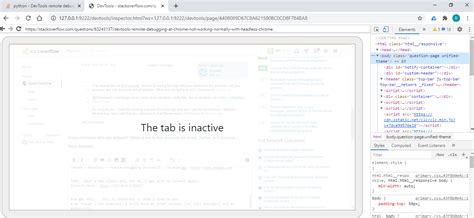 Python Devtools Remote Debugging At Chrome Not Working Normally With