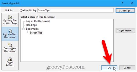 how to work with screentips in microsoft word