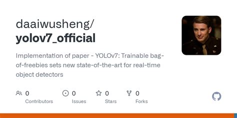 Github Daaiwushengyolov7official Implementation Of Paper Yolov7 Trainable Bag Of