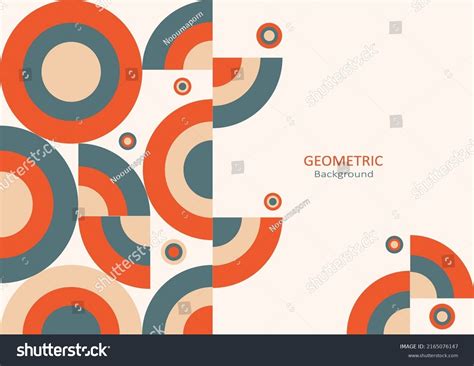 Geometric Abstract Background Design Elements Circle Stock Vector Royalty Free 2165076147