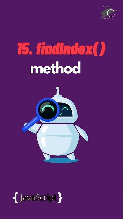 15 Findindex Method Array Methods In Javascript Part 15 Javascript Tutorial In 1 Minutes