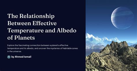 The Relationship Between Effective Temperature And Albedo Of Planets
