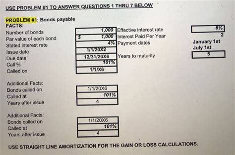 Solved Use Problem 1 To Answer Questions 1 Thru 7 Below