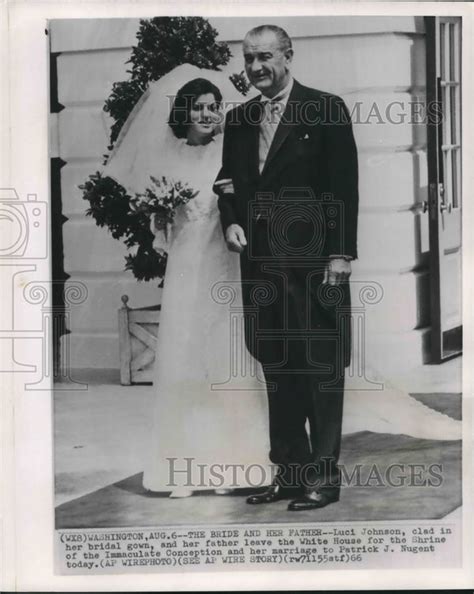 1966 Luci Johnson With Father President Johnson Before Marriage