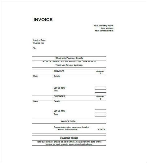 92 Best Labour Invoice Format In Word PSD File For Labour Invoice Format In Word Cards Design