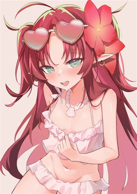 Yakurope Moko Myrtle Arknights Myrtle Summer Flowers Arknights Arknights Highres