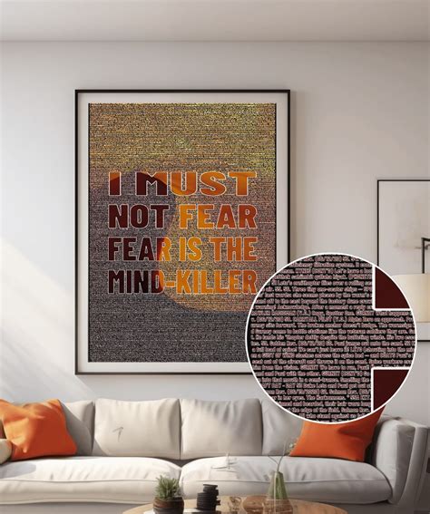 Dune Part 1 Full Movie Script Quote Poster Etsy