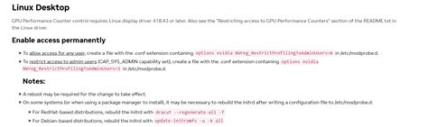 Error Errnvgpuctrperm The User Does Not Have Permission To Access Nvidia Gpu Performance