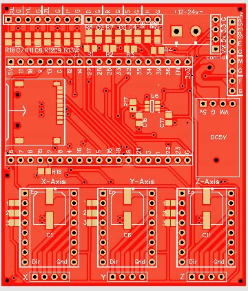 GitHub Whoim2 Esp32 Grbl 3axis Compact Pcb Design For Esp32 Grbl