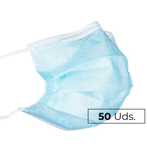50 Máscaras Cirúrgicas Iir 012€und Sem Grafeno Caixa De 50 Unidades 3 Camadas