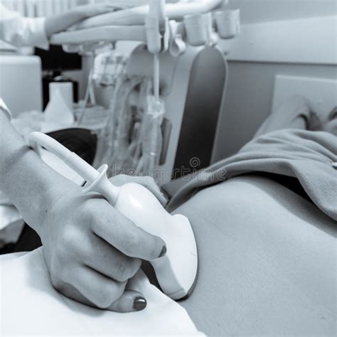Ultrasoung Scanning Procedure Stock Image Image Of Radiology Ambulance 268610915