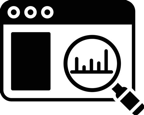 Web Search Glyph Icon Vector Art At Vecteezy