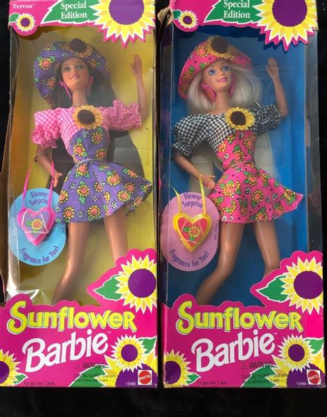 1994 Sunflower Special Edition Blonde Barbie Doll Nrfb • 7500