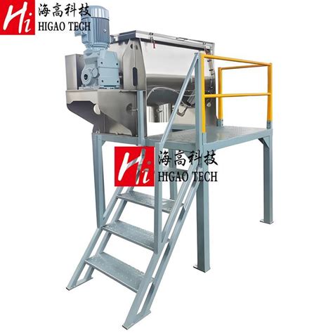 horizontal double ribbon type industrial batch mixer for milk powder