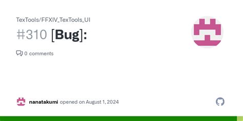 Bug · Issue 310 · Textoolsffxivtextoolsui · Github