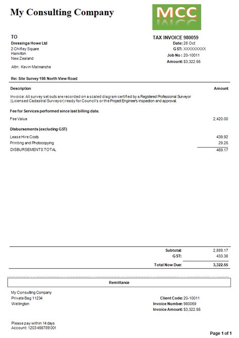 Auto Generate Invoice Fee Total With Narration Abtrac Support