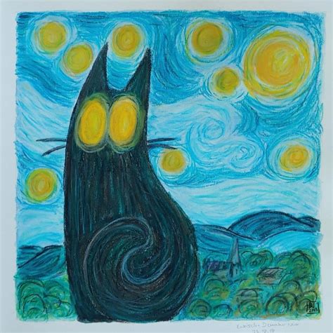 Some Black Kitty Art For All The Cat Lovers Here Hope You Enjoy Them 😊