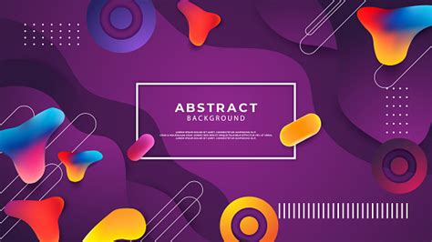 기하학적 모양 요소와 물결 모양 층으로 그라데이션 다채로운 추상 액체 배경 방문 페이지 책 표지 브로셔 전단지 잡지 모든 브랜딩 배너 헤더 프리젠 테이션 및 벽지 배경에