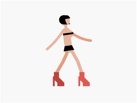 Sexy High Heels Girl By Danya Antonenko On Dribbble