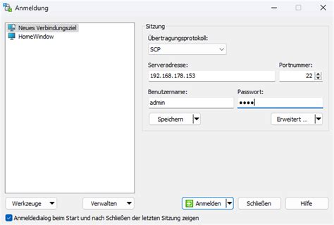 Mit WinSCP Eine Verbindung Zum Raspberry Pi Aufbauen