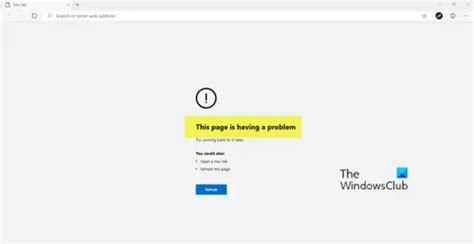 this page is having a problem loading in microsoft edge