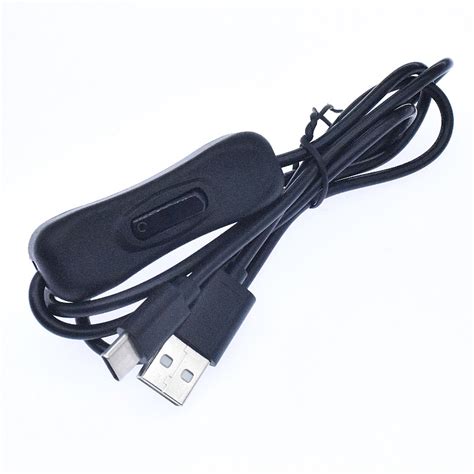 Custom Usb Type A Male To Usb Type C Male Cable With On Off Switch