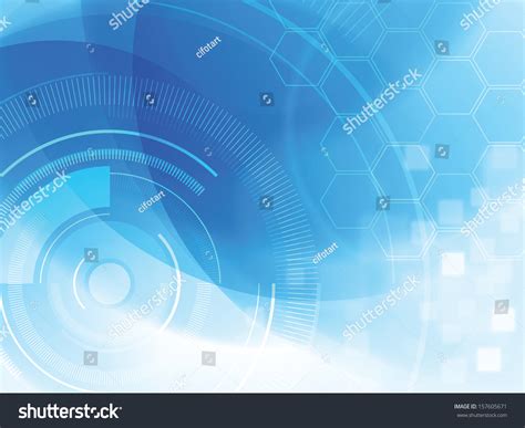 abstract technology background hexagons stock vector royalty free