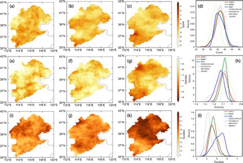 Spatial Distributions And The Kernel Density Plot Of Drought Count