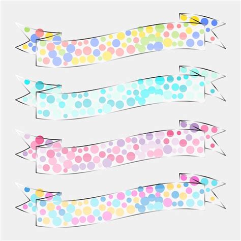 Premium Vector Glass Ribbon