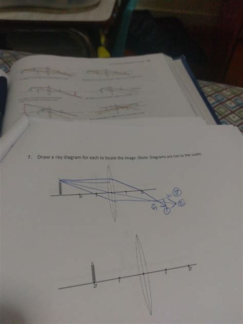 Solved Draw A Ray Diagram For Each To Locate The Image Chegg Com