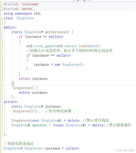 c 单例模式 csdn博客
