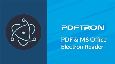 How To Add PDF Viewing And Editing To Electron App Using PDFTron For Windows And Mac OS YouTube
