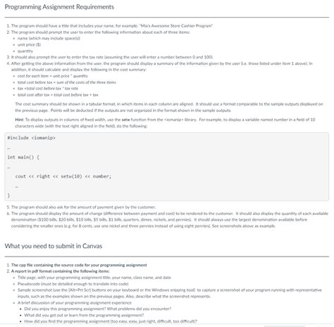 Solved Cashier Program Overview In This Programming