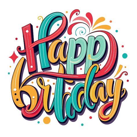 Красочное письмо с поздравлениями с днем рождения Премиум Ai сгенерированный вектор