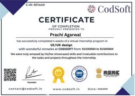 Uidesign Uxdesign Internship Learning Growth Codsoftinfotech