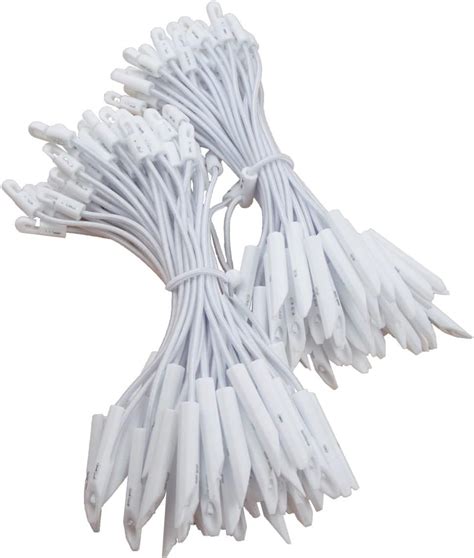 Heavy Duty Premium Bungee Toggle Cords White Bigben® Elasticated Toggle Ties 50